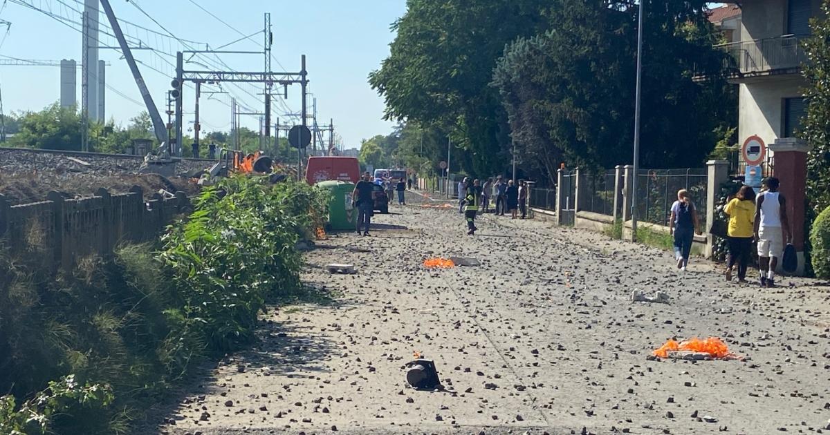 Incidente ferroviario all'altezza di via Toscana per lo svio di un ...