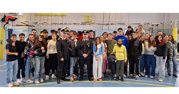 Il comandante della compagnia carabinieri di Fidenza incontra gli studenti dell’istituto Galilei ...