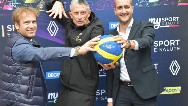 Al Villaggio dello Sport con la leggenda dello sport, il pallavolista Andrea Lucchetta ...